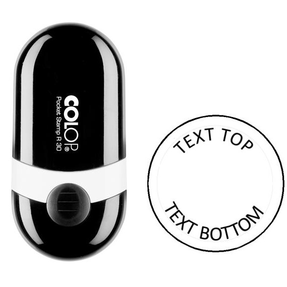Ontwerp Log stempel - pocket 30 mm rond - Geodox